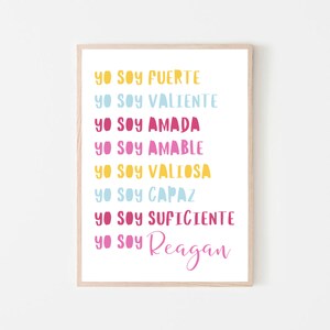Digital Personalized yo Soy Poster for Kids Elsa frozen - Etsy