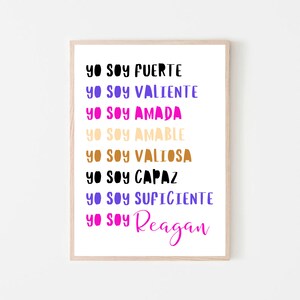 Digital Personalized yo Soy Poster for Kids Elsa frozen - Etsy