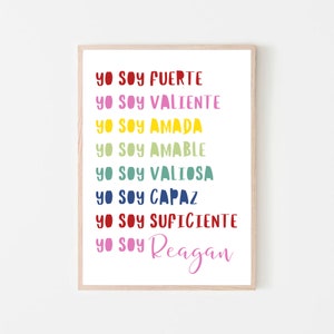Digital Personalized yo Soy Poster for Kids Elsa frozen - Etsy