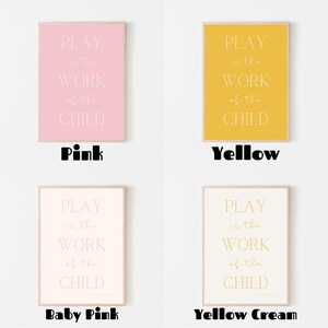 Minimalist Kids Wall Art Montessori Quote Print Classroom Poster ...