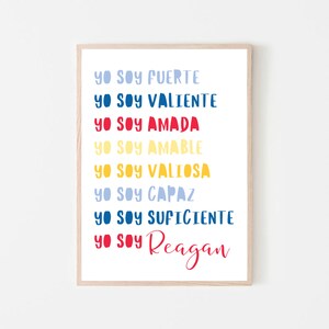 Digital Personalized yo Soy Poster for Kids Elsa frozen - Etsy