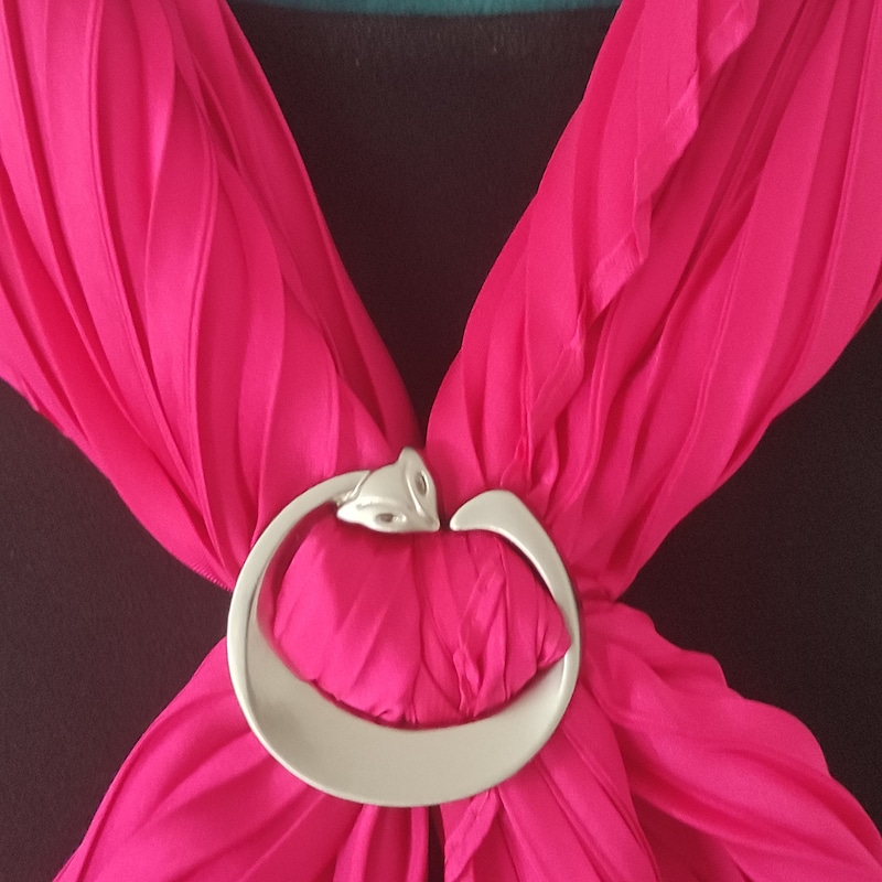 Silver Scarf Rings - Etsy