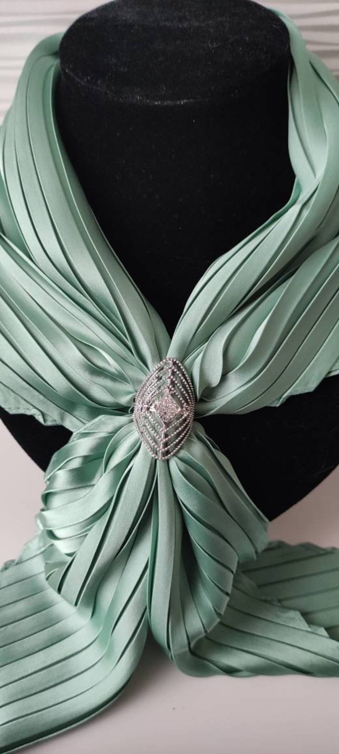 Silver-colored Scarf Ring Puts Scarves and Shawls in the Right Position ...