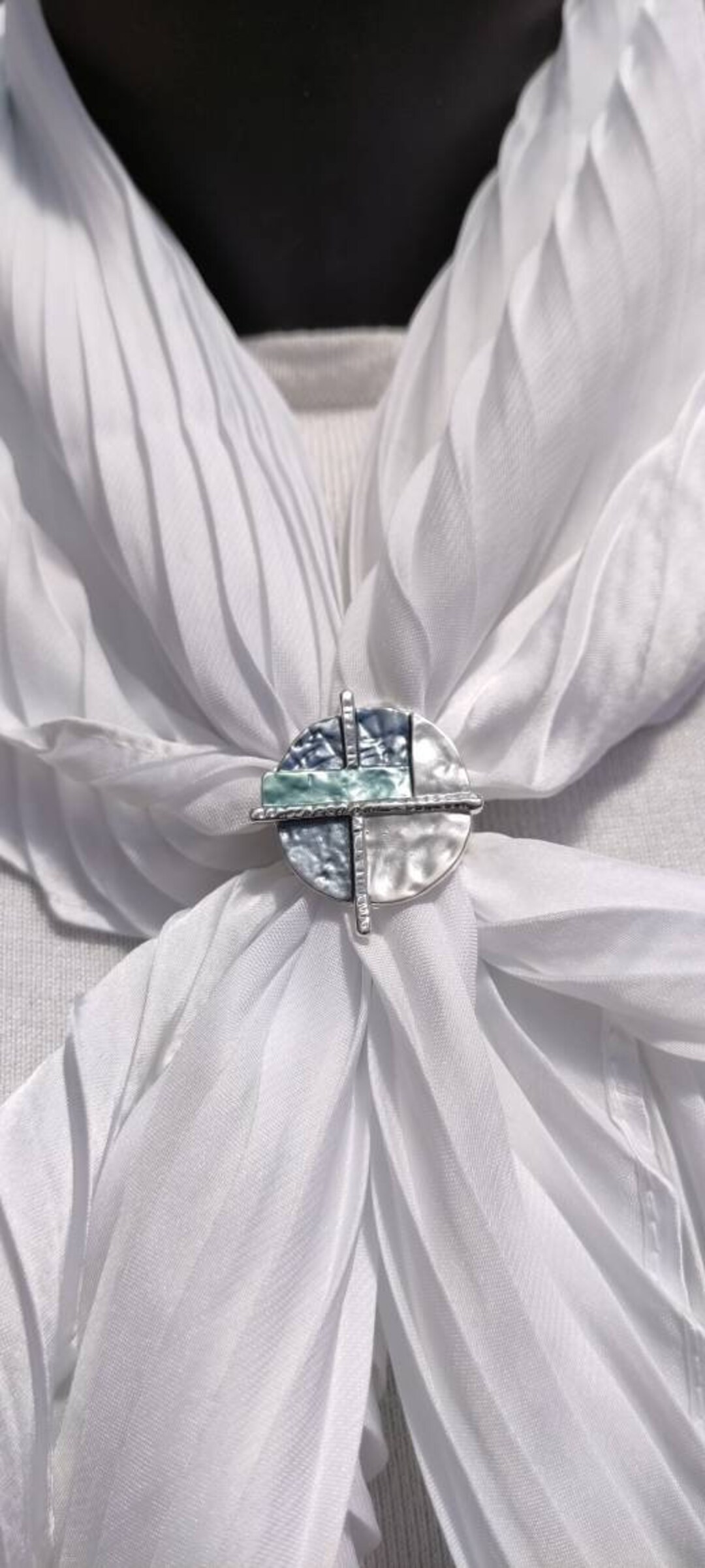 Scarf Holder Stretchable, Eye-catcher for Every Cloth. Can Also Be Used ...