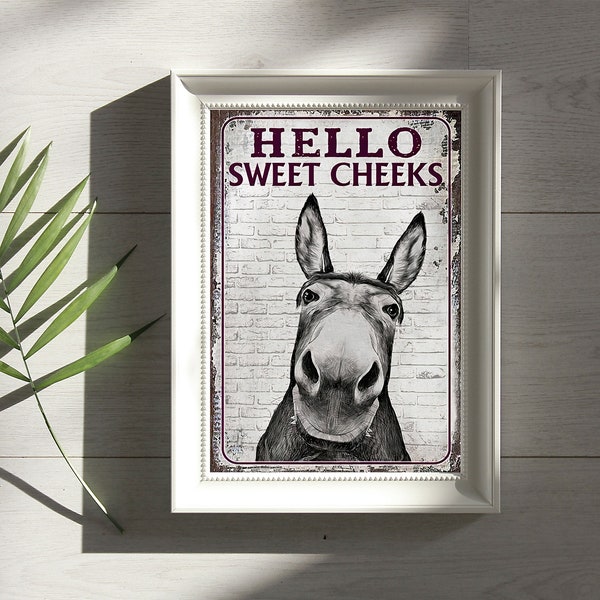 Hello Sweet Cheeks Donkey - Etsy