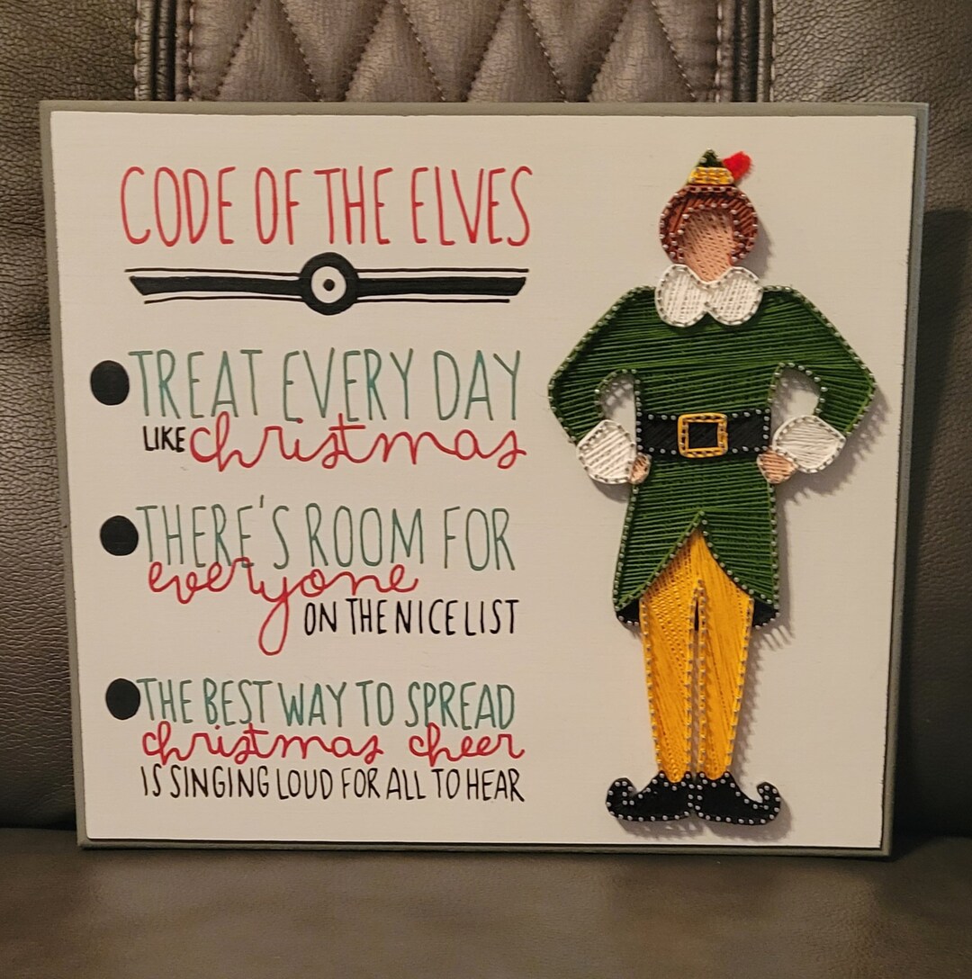 Buddy the Elf-code of the Elves - Etsy