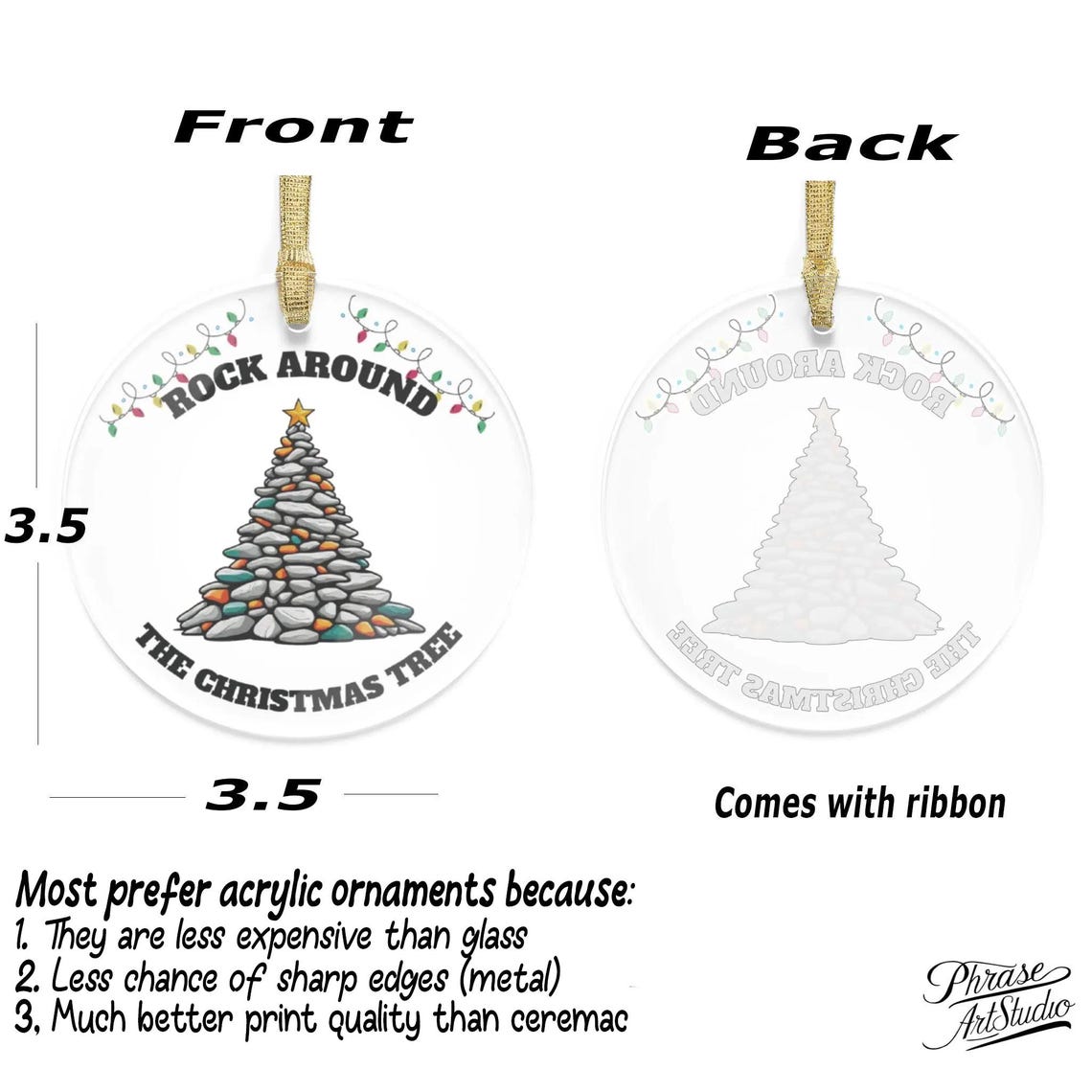 Geology Christmas Ornament, Rock Christmas Tree Ornament, Geology ...