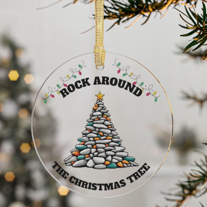 Geology Christmas Ornament, Rock Christmas Tree Ornament, Geology ...