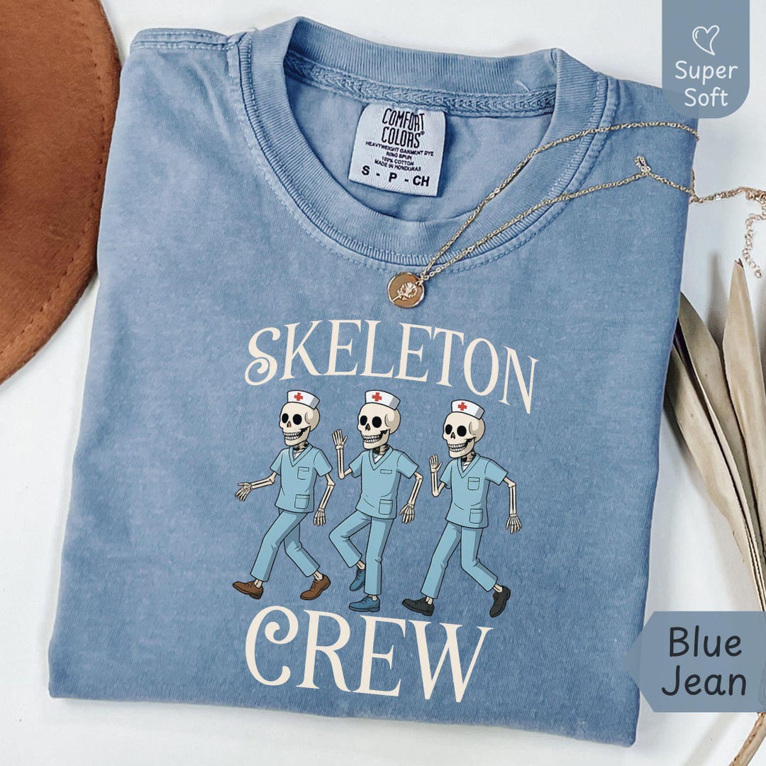 Skeleton Crew Healthcare Workers Shirt Halloween Gift for Night Shift ...