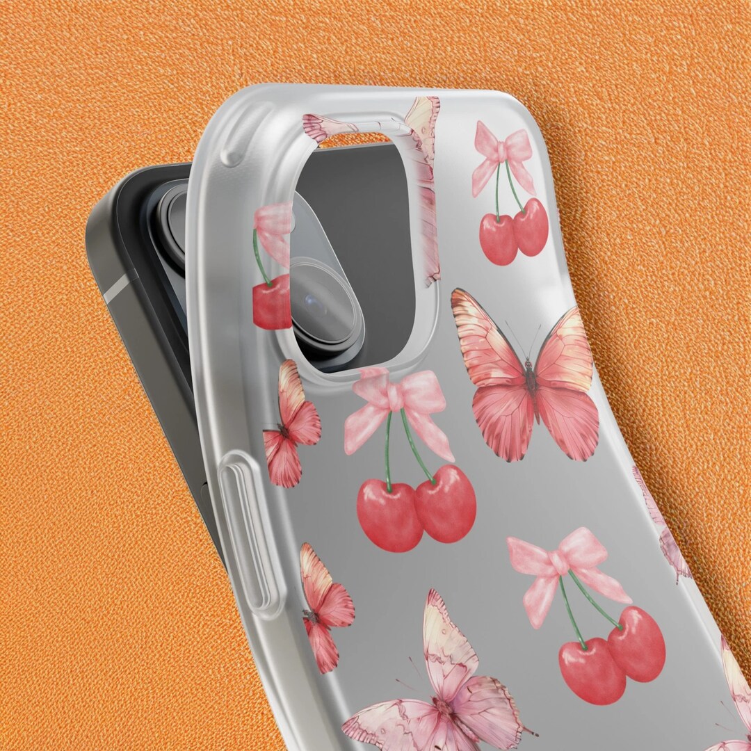 IPhone Clear Coquette Phone Case, Cute Croquette Phone Case, Coquette ...