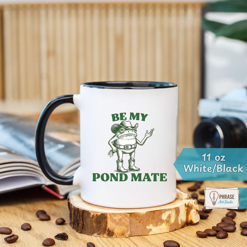 Valentines Day Gift, Cowboy Frog Mug, Frog Lover Gift, Unhinged Cowboy ...