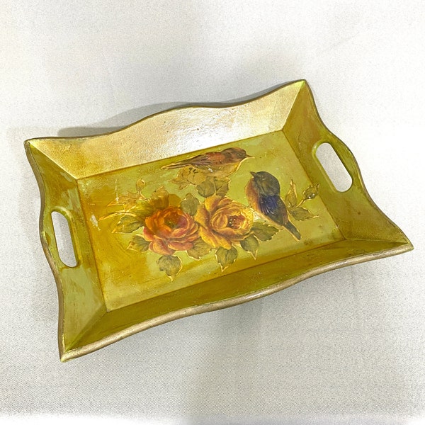 Hand Painted Wood Tray - Etsy