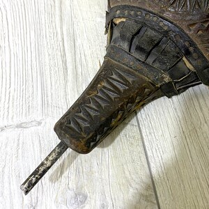 Primitive Wooden Fireplace Blower Wooden Barbecue Fireplace Vintage ...