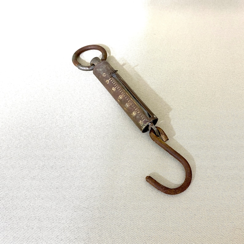 Handheld Brass Scale Vintage Fish Scale Brass Spring Scale - Etsy