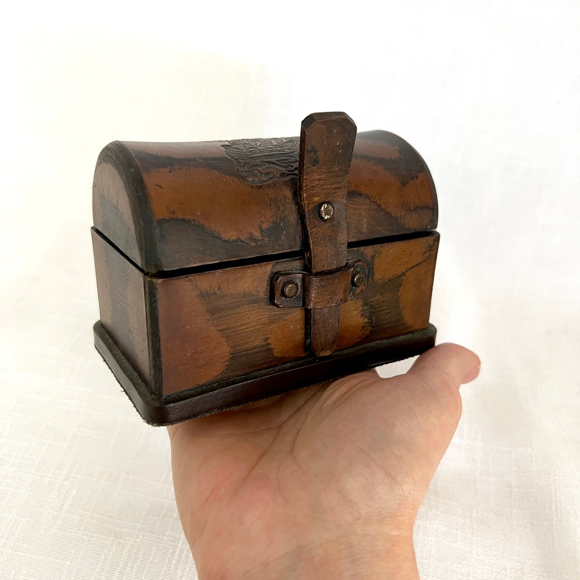 Vintage Small Pirate Treasure Chest Box Wooden Decorative - Etsy