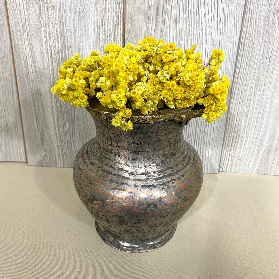 Antiker alter Übertopf aus Kupfer | Vintage Kupfer Vase | Türkischer ...