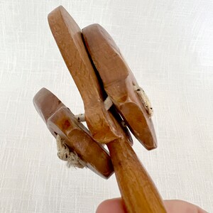 Vintage Wooden Handle Castanet, Flamenco Castanets, Vintage Musical ...