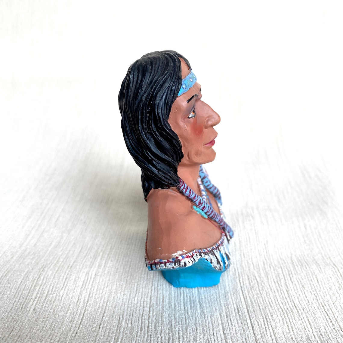 Native American Bust Indian Bust Vintage Injun Chief | Etsy