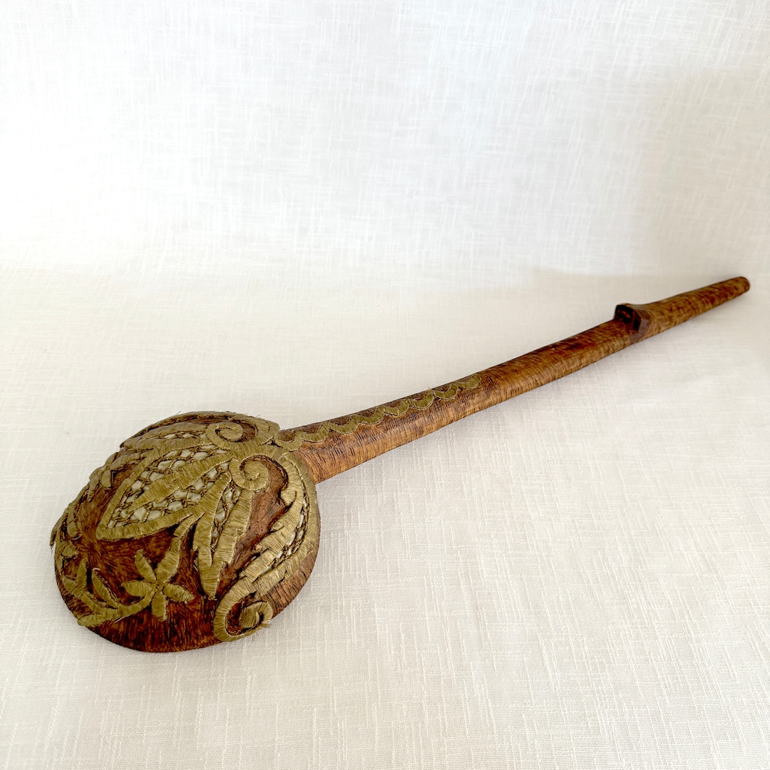 Large Old Wooden Spoon, Primitive Wooden Spoon, Hand Carved Spoon ...