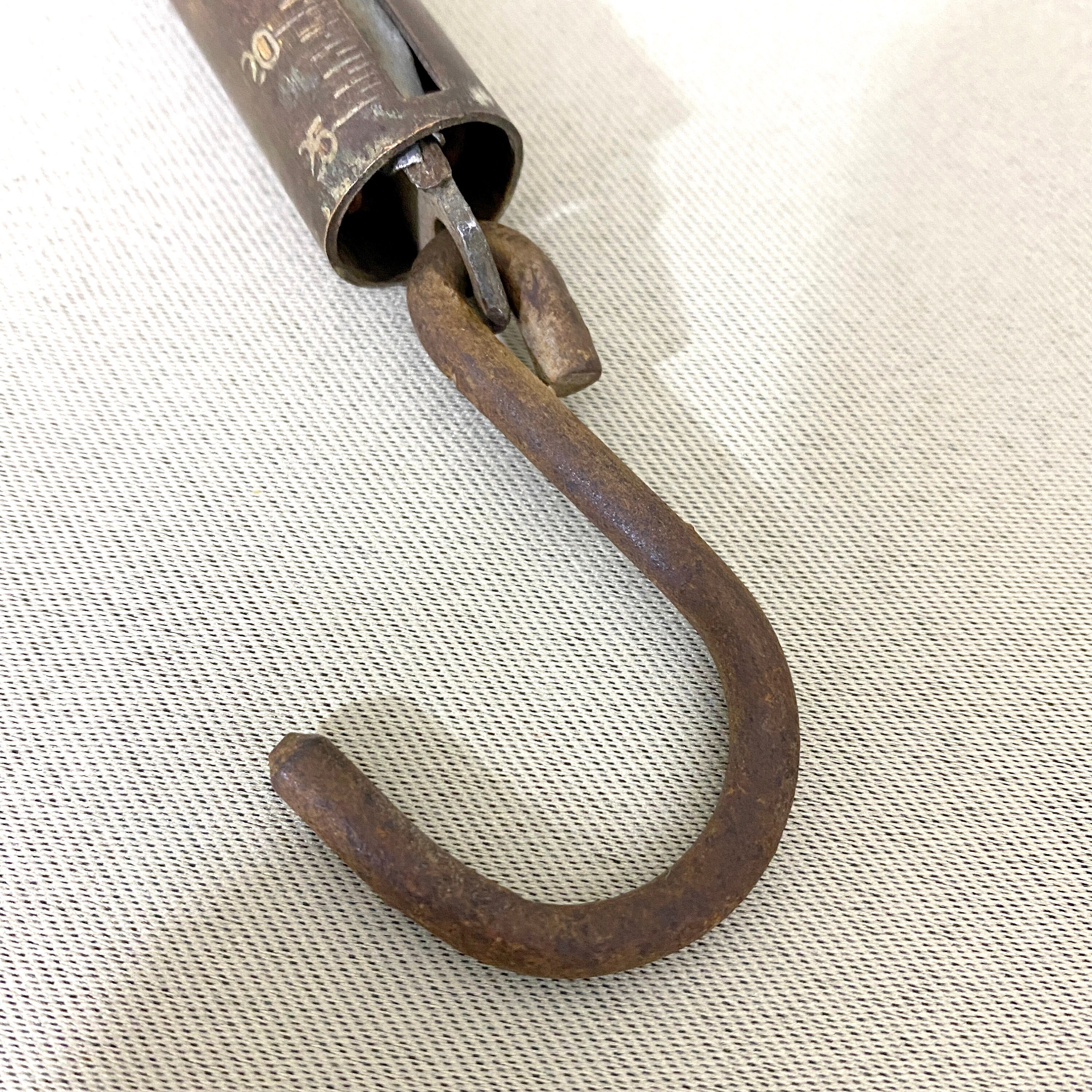 Handheld Brass Scale | Vintage Fish Scale | Brass Spring Scale ...