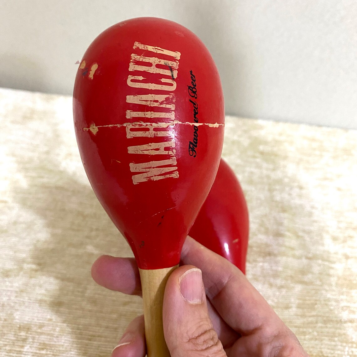 Pair of Vintage Wood Red Maracas Wood Maracas Shaker - Etsy