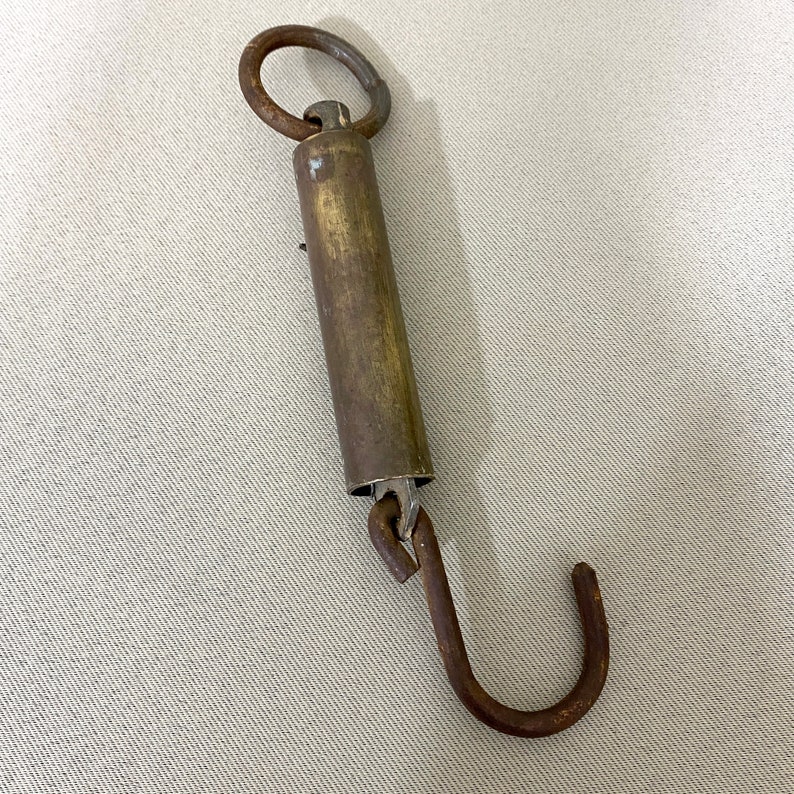 Handheld Brass Scale Vintage Fish Scale Brass Spring Scale - Etsy