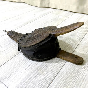 Primitive Wooden Fireplace Blower Wooden Barbecue Fireplace Vintage ...