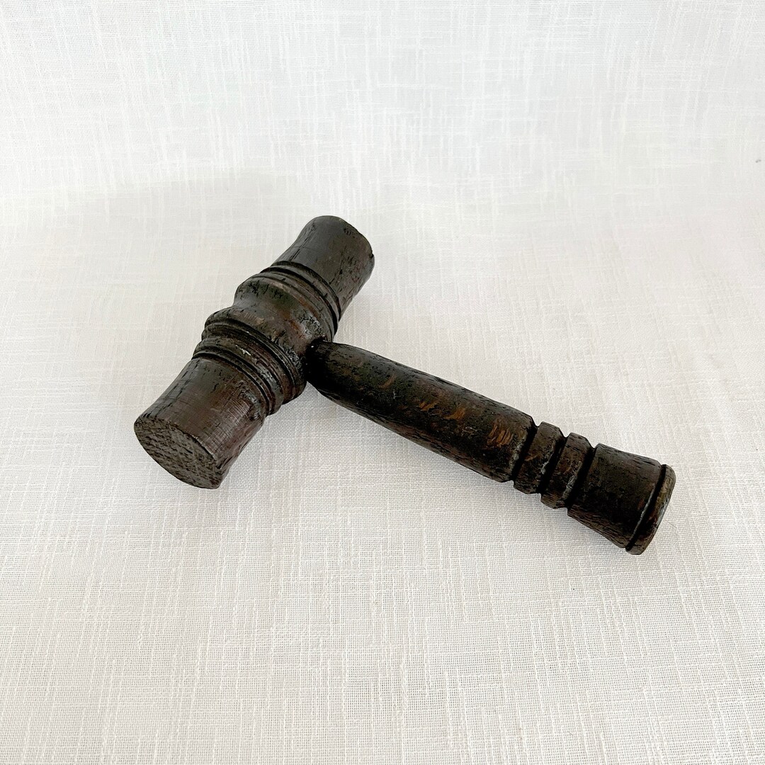 Handmade Wooden Mallet, Vintage Decorative Wood Mallet Hammer, Naturel ...