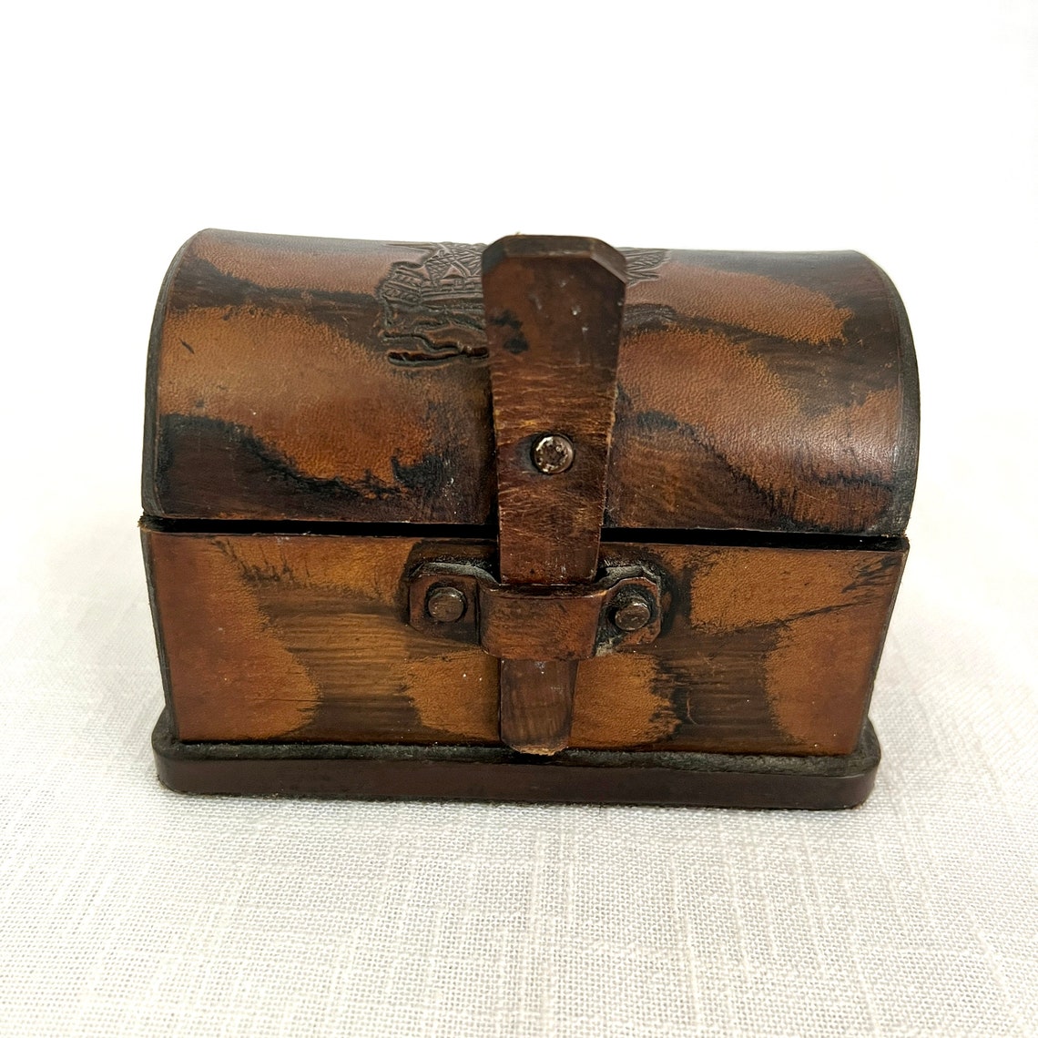 Vintage Small Pirate Treasure Chest Box Wooden Decorative - Etsy