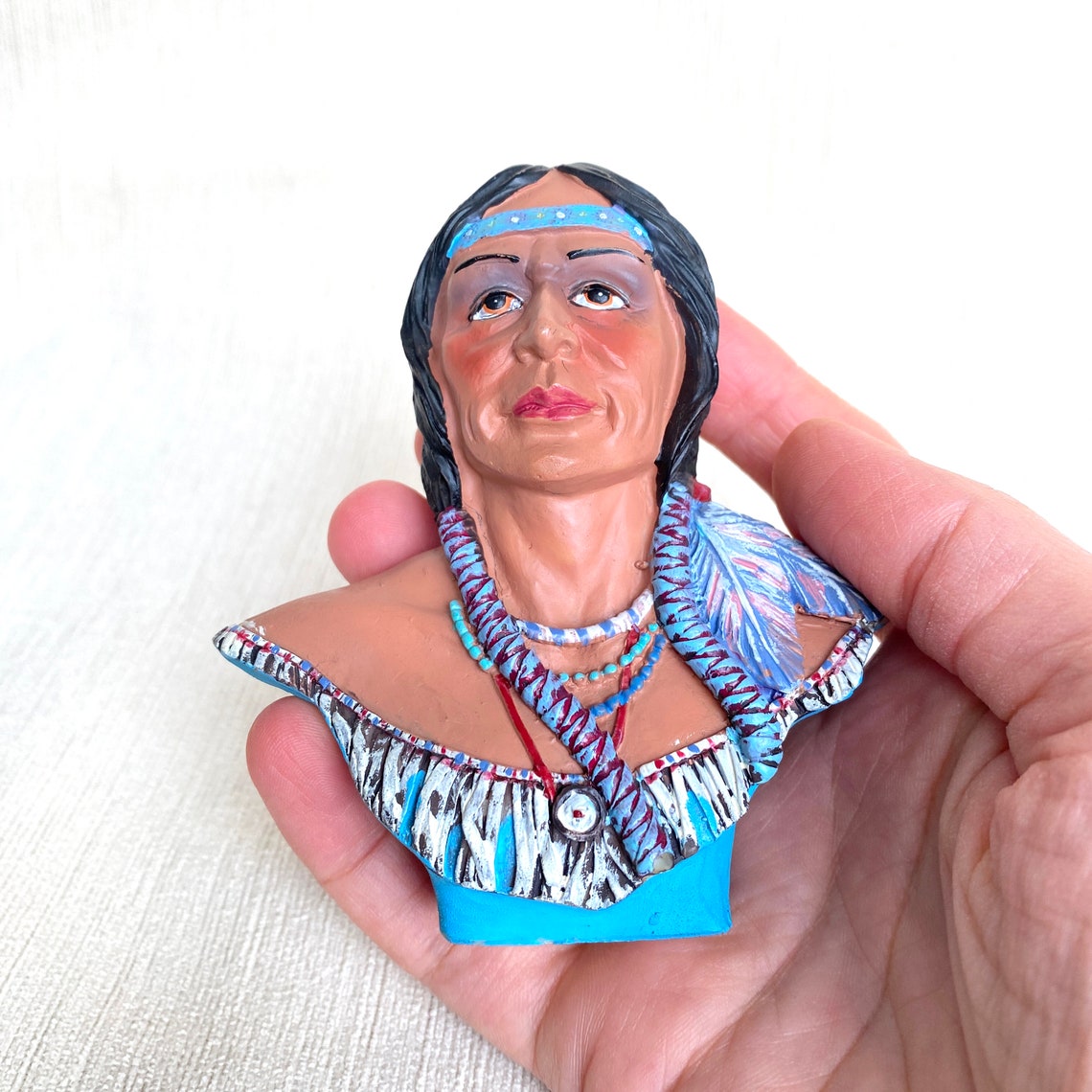 Native American Bust Indian Bust Vintage Injun Chief - Etsy
