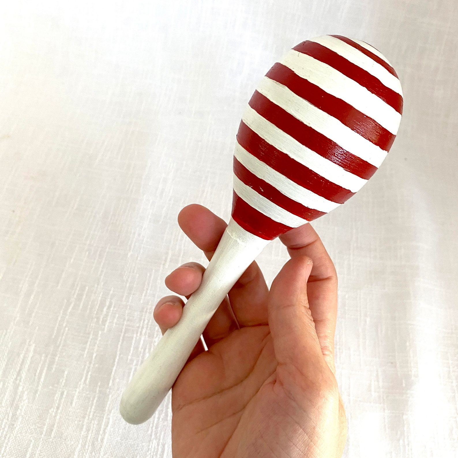 Wooden Maracas, USA Flag Design Maracas, Natural Wooden Rattle, Crude ...