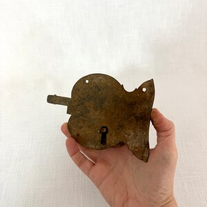 Old Wrought Iron Latch Door Lock, Vintage Door Lock, Rustic Door Lock ...