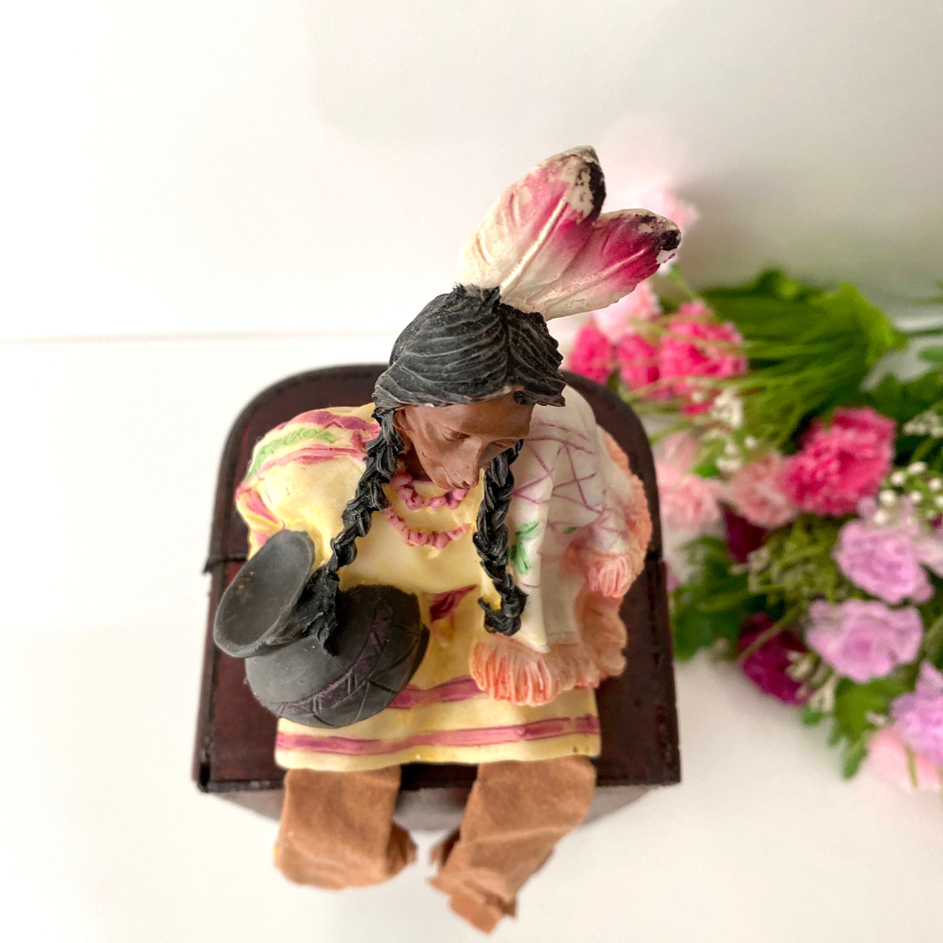 Indian Tribe Statue Vintage Injun Chief Statue Native | Etsy