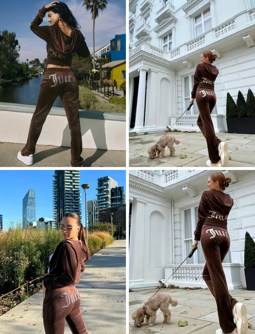 Womens Y2k Tracksuit Set Juicy Tracksuit Velour Tracksuit - Etsy