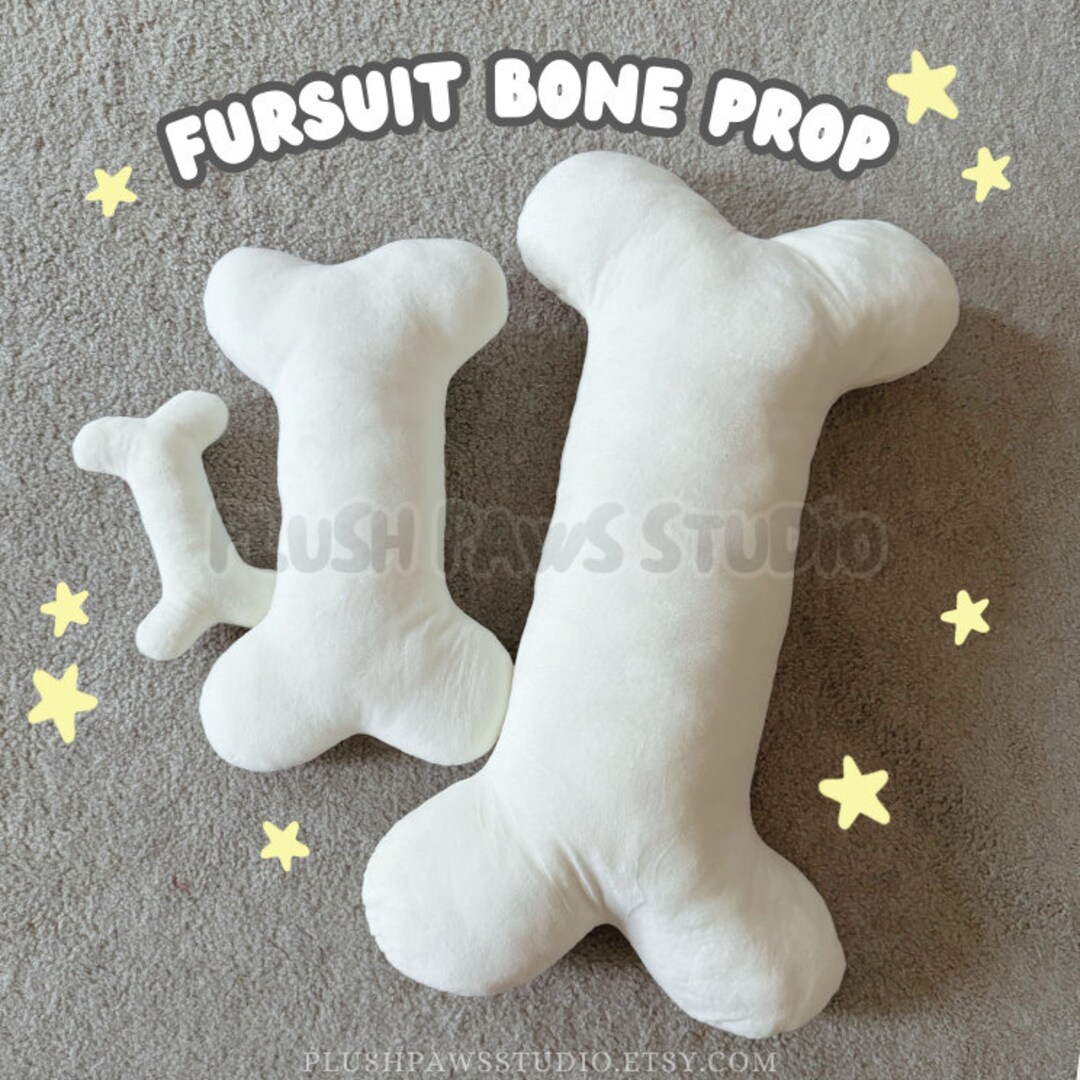 Furry Fursuit Bone Plush Prop Small, Medium, Very Large Sizes Fursuit ...