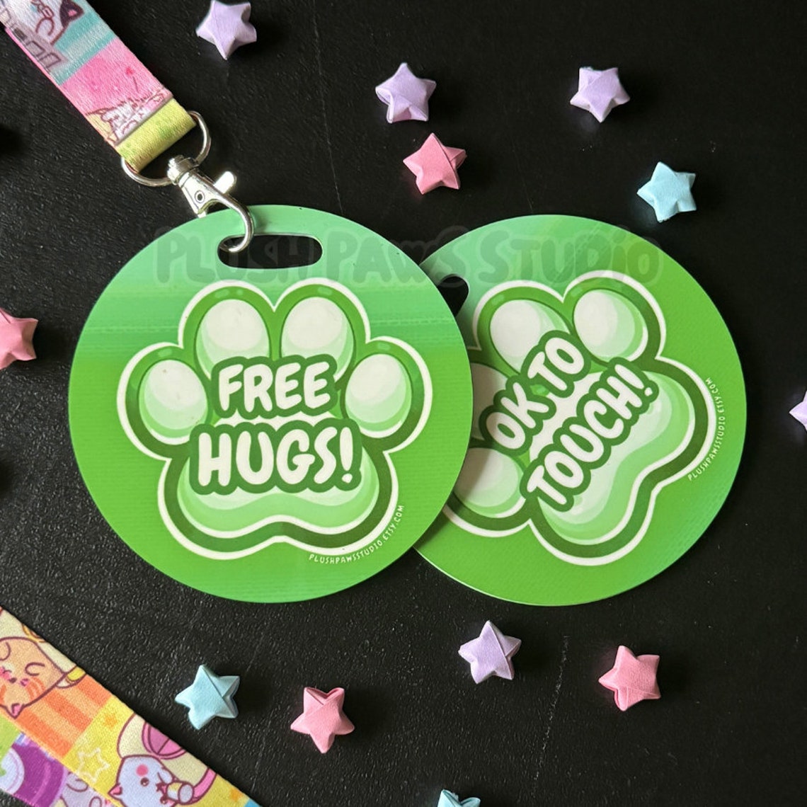 Consent Custom Fursuit Badge Tags | Custom Text Furry Badge Commission ...