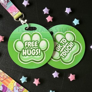 Consent Custom Fursuit Badge Tags | Custom Text Furry Badge Commission ...