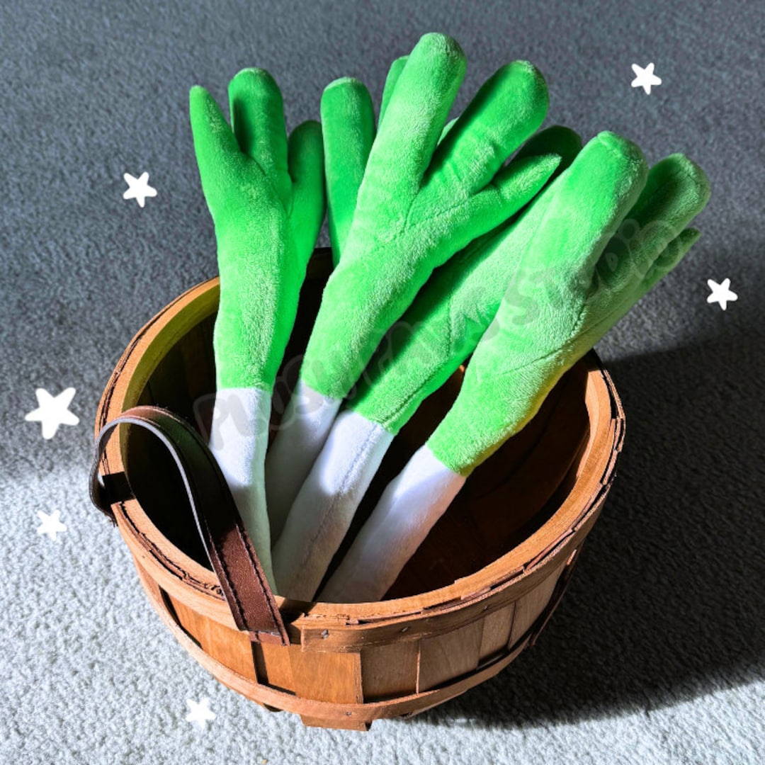 Posable Leek Vegetable Fursuit Plush Prop | Furry Fursuit Food Plush ...