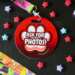 Consent Custom Fursuit Badge Tags | Custom Text Furry Badge Commission ...