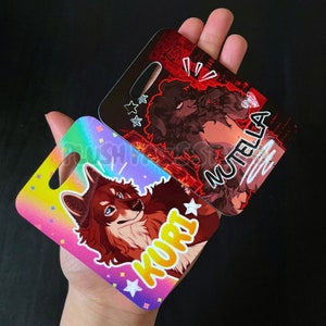 Custom Fursona Badge Tags | Custom Fursuit Badge Commission ...