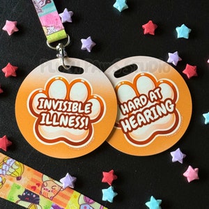 Disabilities Custom Fursuit Badge Tags | Custom Text Furry Badge ...