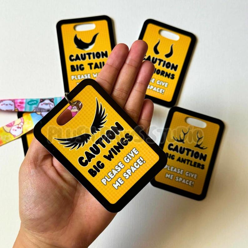 Custom Fursuit Boundaries ID Badge Tags | Custom Text Furry Badge ...