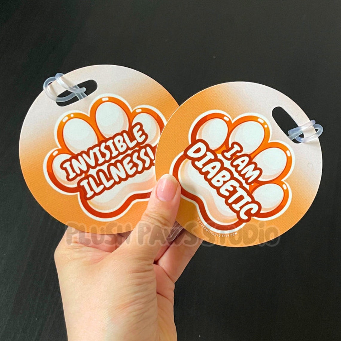 Disabilities Custom Fursuit Badge Tags | Custom Text Furry Badge ...