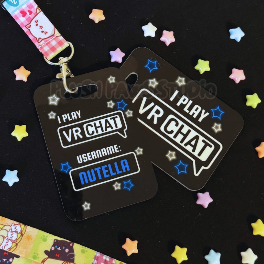 Custom Vrchat ID Badges | Custom Fursuit Badge Commission | Waterproof Scratchproof Durable Hard ...
