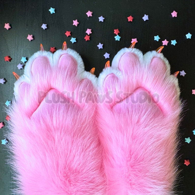 Pre-made Fursuit Paws With Claws Multiple Colors Fursuiting Cosplay ...