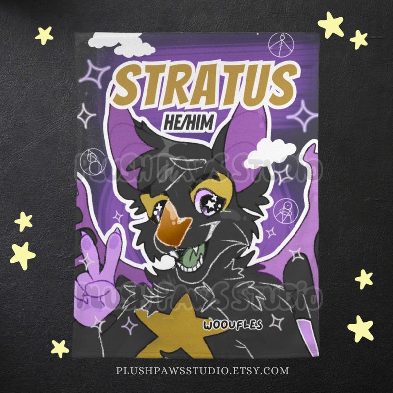 Custom Fursona Blankets Commission | Custom Furry Soft Blanket ...