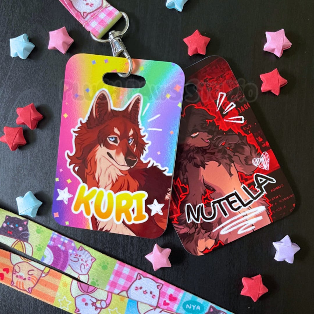 Custom Fursona Badge Tags | Custom Fursuit Badge Commission ...