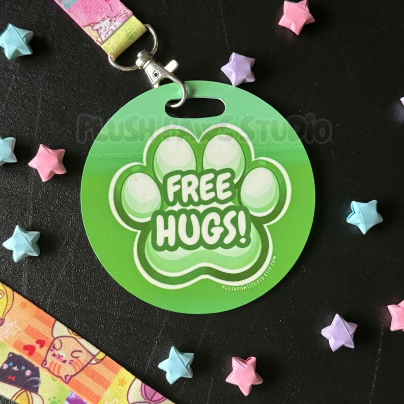 Consent Custom Fursuit Badge Tags | Custom Text Furry Badge Commission ...