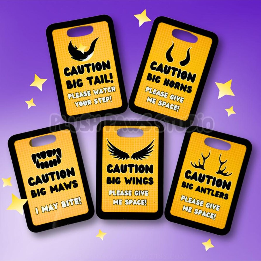 Custom Fursuit Boundaries ID Badge Tags Custom Text Furry Badge ...