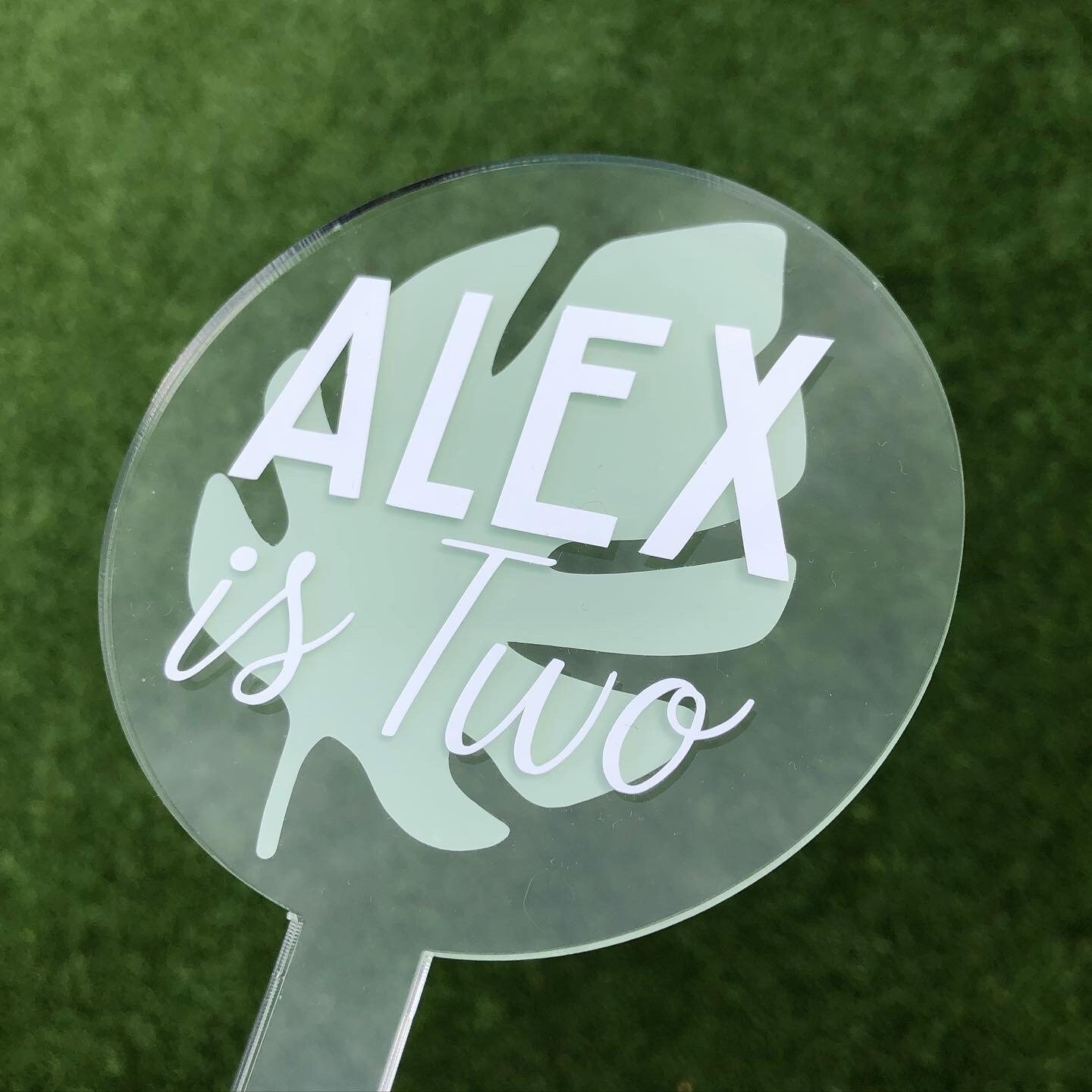 Jungle Acrylic Cake Topper, Birthday Cake Topper, Jungle Theme, Party ...